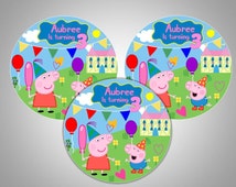 Popular items for peppa pig stickers on Etsy