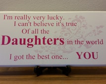 Popular items for daughter signs on Etsy