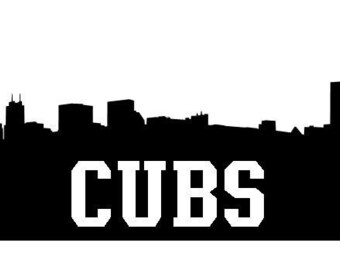 Chicago cubs decal | Etsy