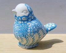 Popular items for ceramic blue birds on Etsy