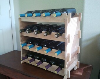 Modular wine rack | Etsy