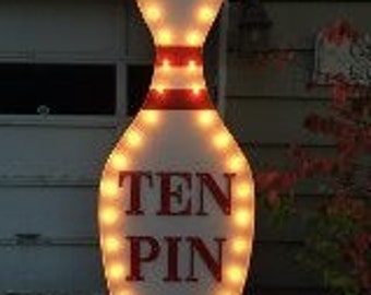 Bowling alley sign | Etsy