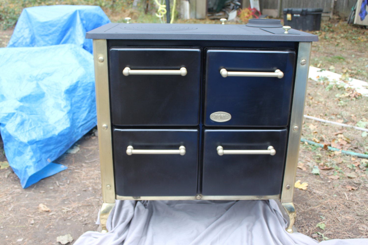 Storia Italian Coal Cook Stove. Bake Oven by SpecialWoodCoalStove