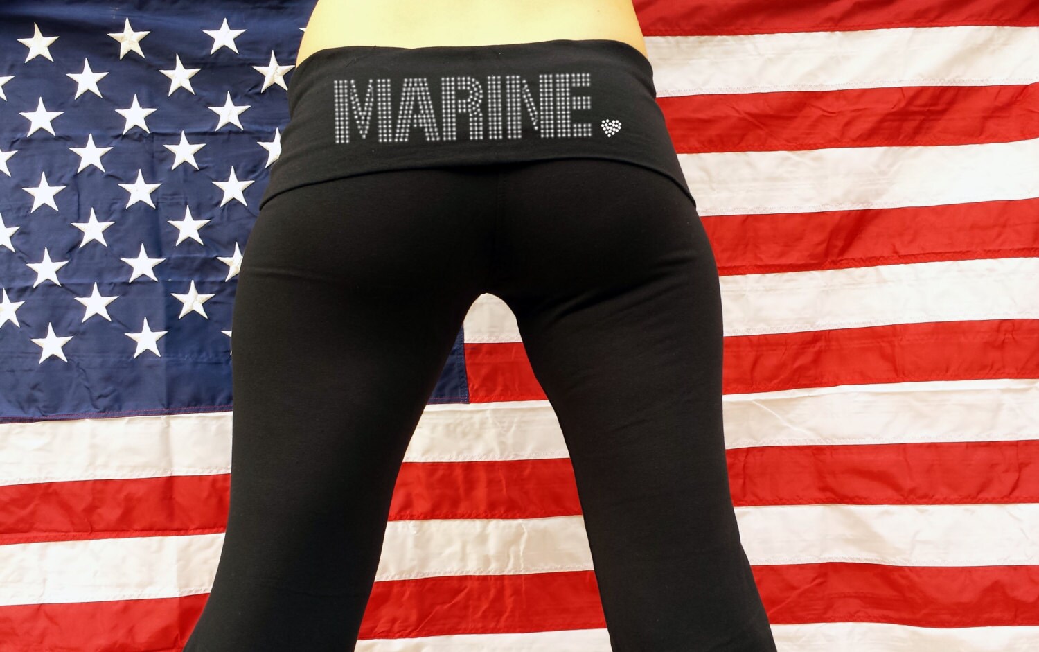 Marine Yoga Pants . Proud Marine Yoga Pants . Support the