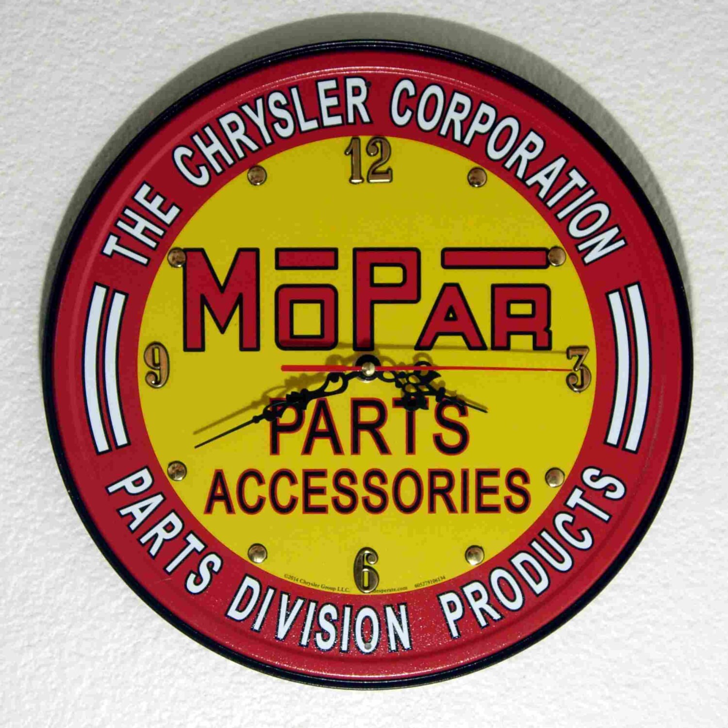 Mopar Parts Wall Clock 11.75 diameter New