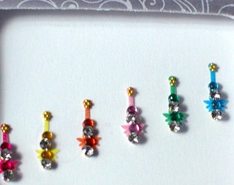 Stick on body jewels | Etsy