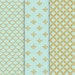 Mint and Gold Glitter Digital Paper. Gold Sparkle Scrapbooking