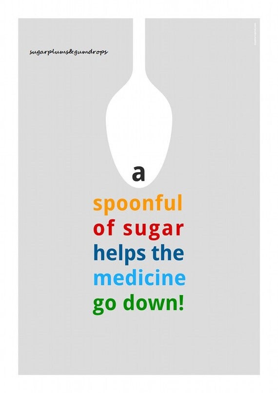 Items Similar To Disney Mary Poppins A Spoonful Of Sugar Makes The