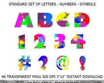 Popular items for clip art letters on Etsy