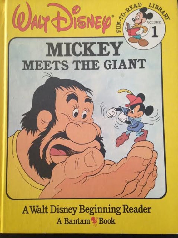 Walt Disney Mickey meets The Giant Beginning reader Vintage