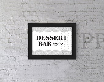 Popular items for dessert bar sign on Etsy