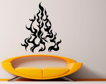 Flame decal | Etsy