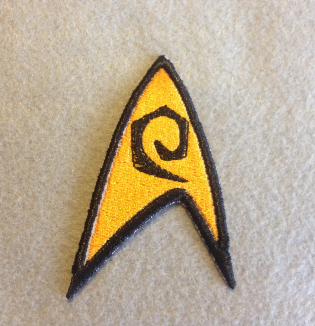 Star Trek insignia iron on patch