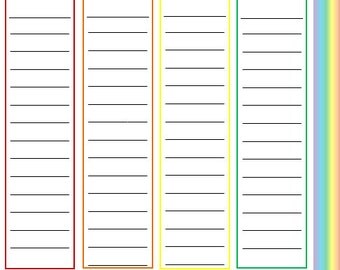 Rainbow Weekly Planner - Printable