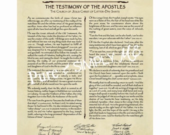 LDS The Living Christ and Family Proclamation Printable-Choose