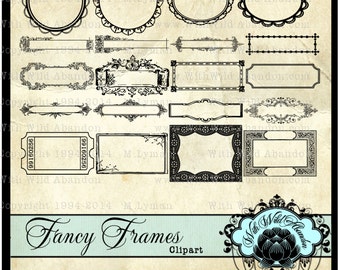Fancy digital frames | Etsy