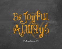 Popular items for be joyful always on Etsy