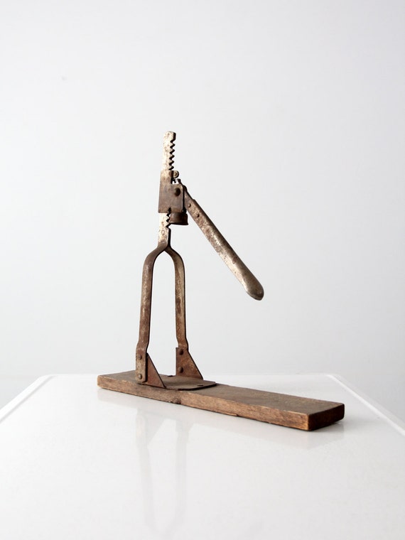 antique Indestro bottle capper rustic bottler brewery decor