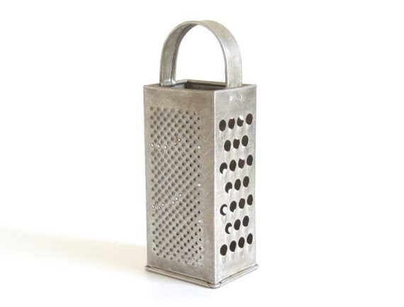 Old Cheese Grater Zester Slicer 4 Sided Box by LaurasLastDitch