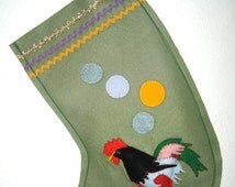 Popular items for felt christmas stocking on Etsy