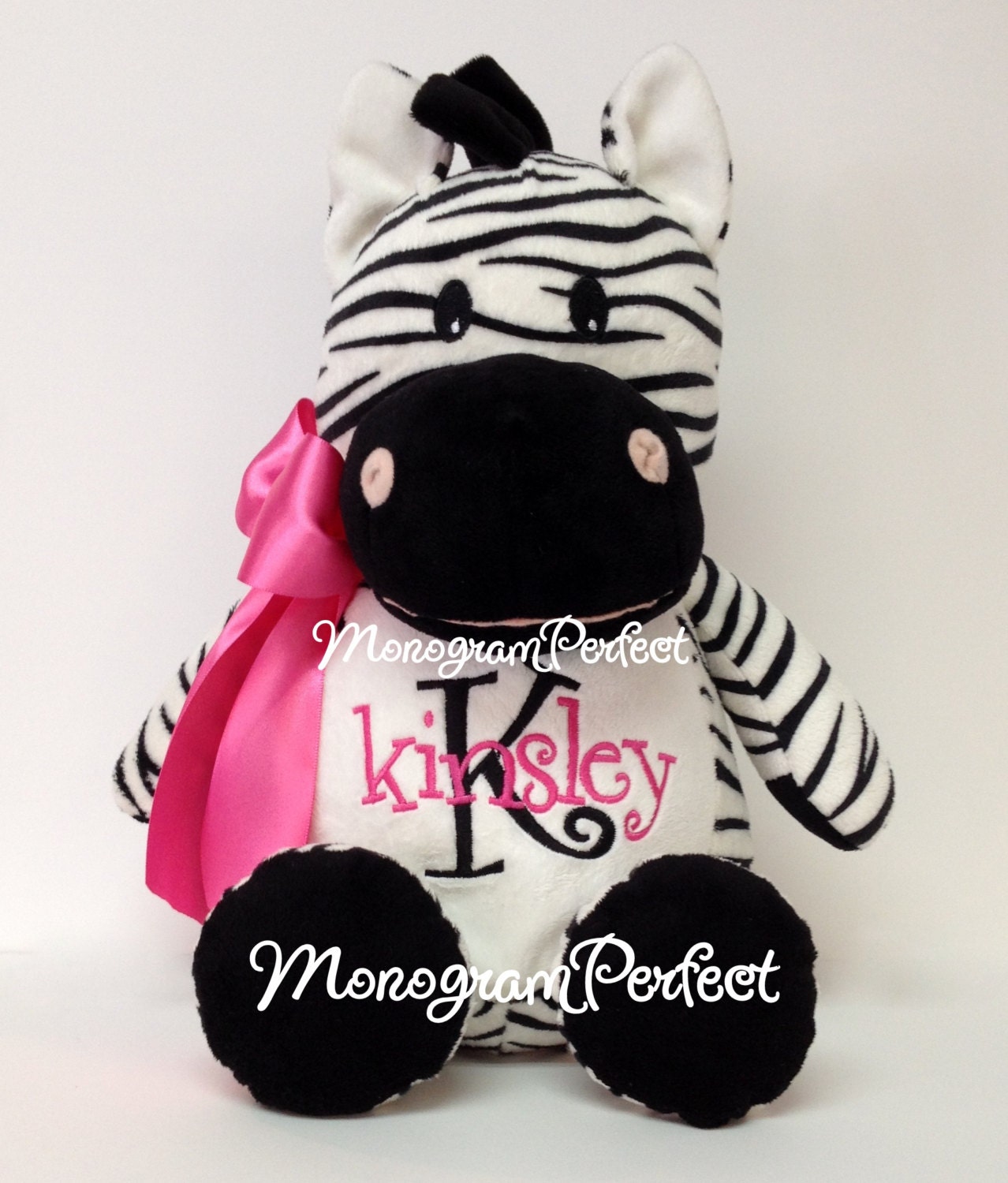 Personalized 14 Plush Zebra Stuffed Animal