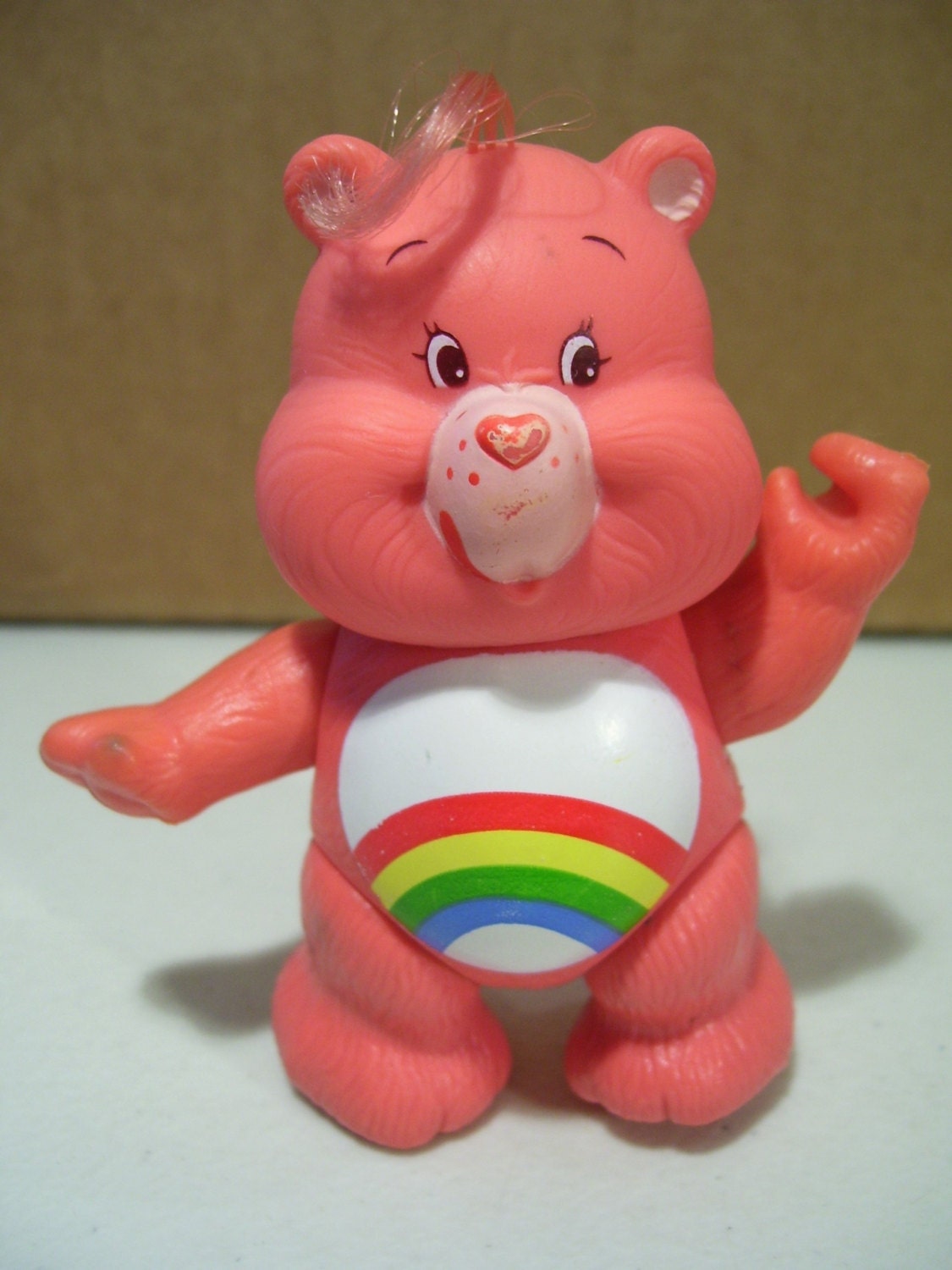 Vintage Care Bears Cheer Bear Action Figure 1983 Hong Kong