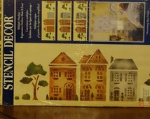 Popular items for house stencil on Etsy