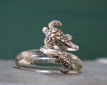 Popular items for turtle ring on Etsy