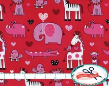 Popular items for red and pink fabric on Etsy