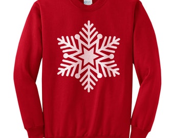 Snowflake Sweater - Available in Red