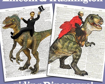 Riding a dinosaur | Etsy