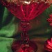 Spectacular Vintage LG Wright Eye Winker Compote Deep Ruby