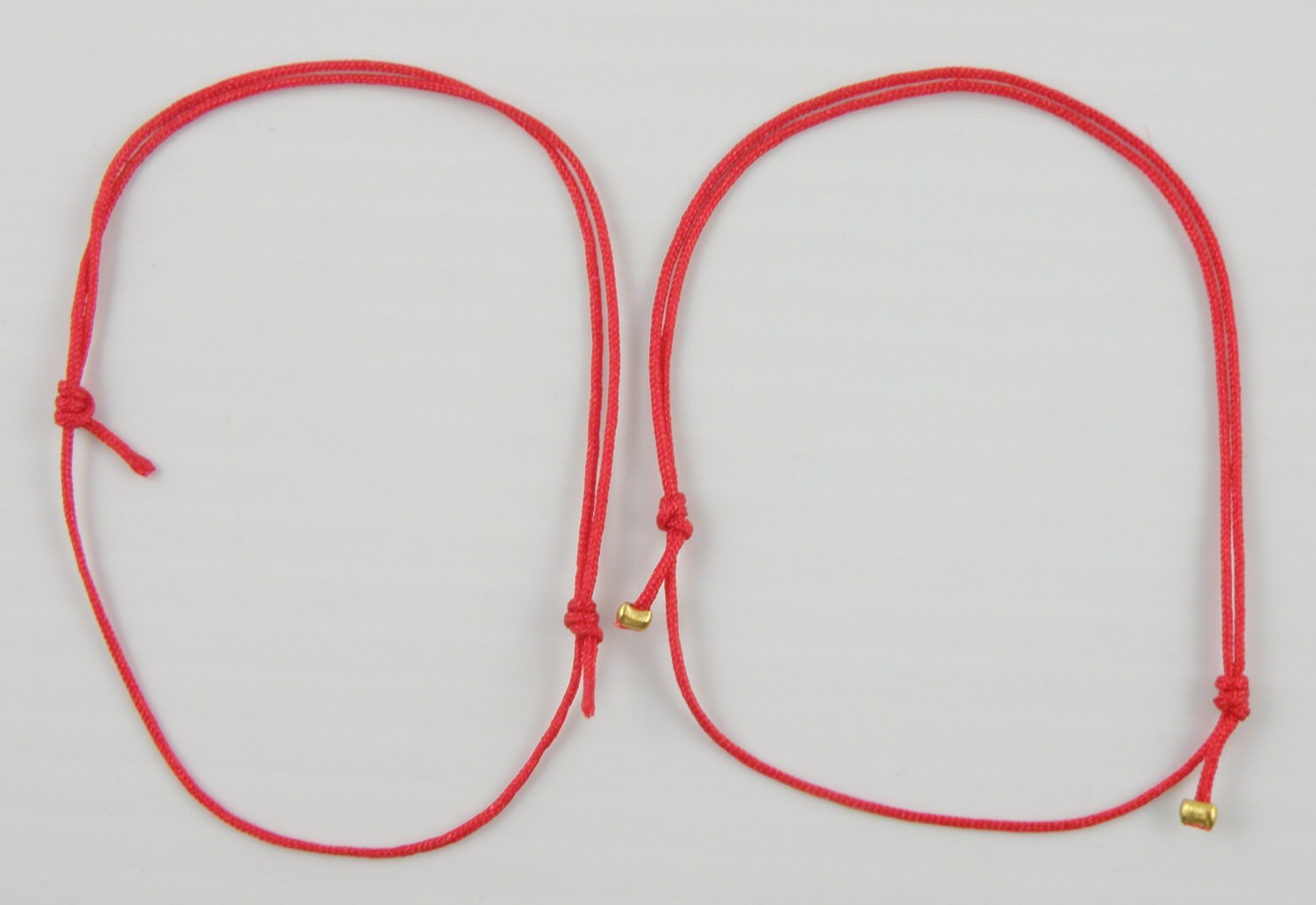 2 Chinese Red Cord Bracelets / Bracelet / Bangle Single String