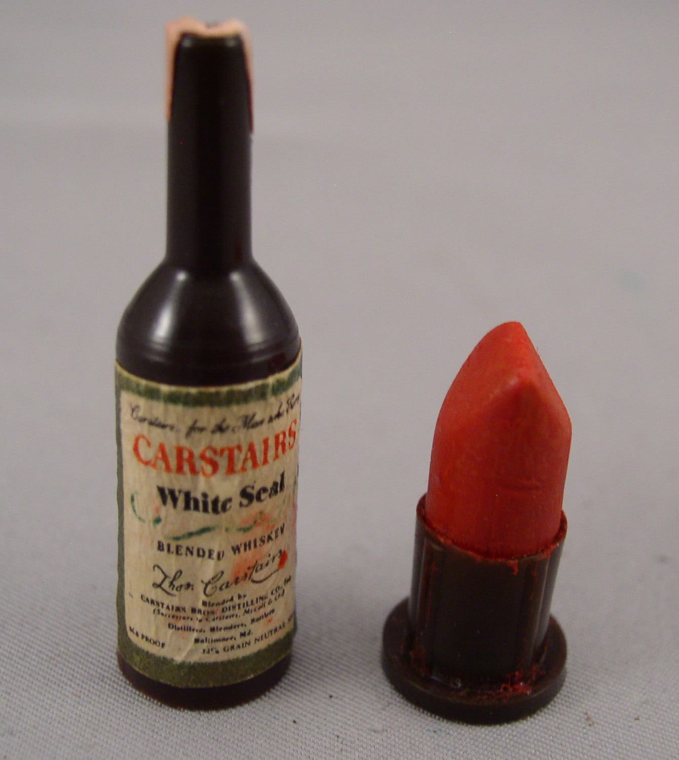 Vintage CARSTAIRS White Seal Whiskey Advertising Lipstick