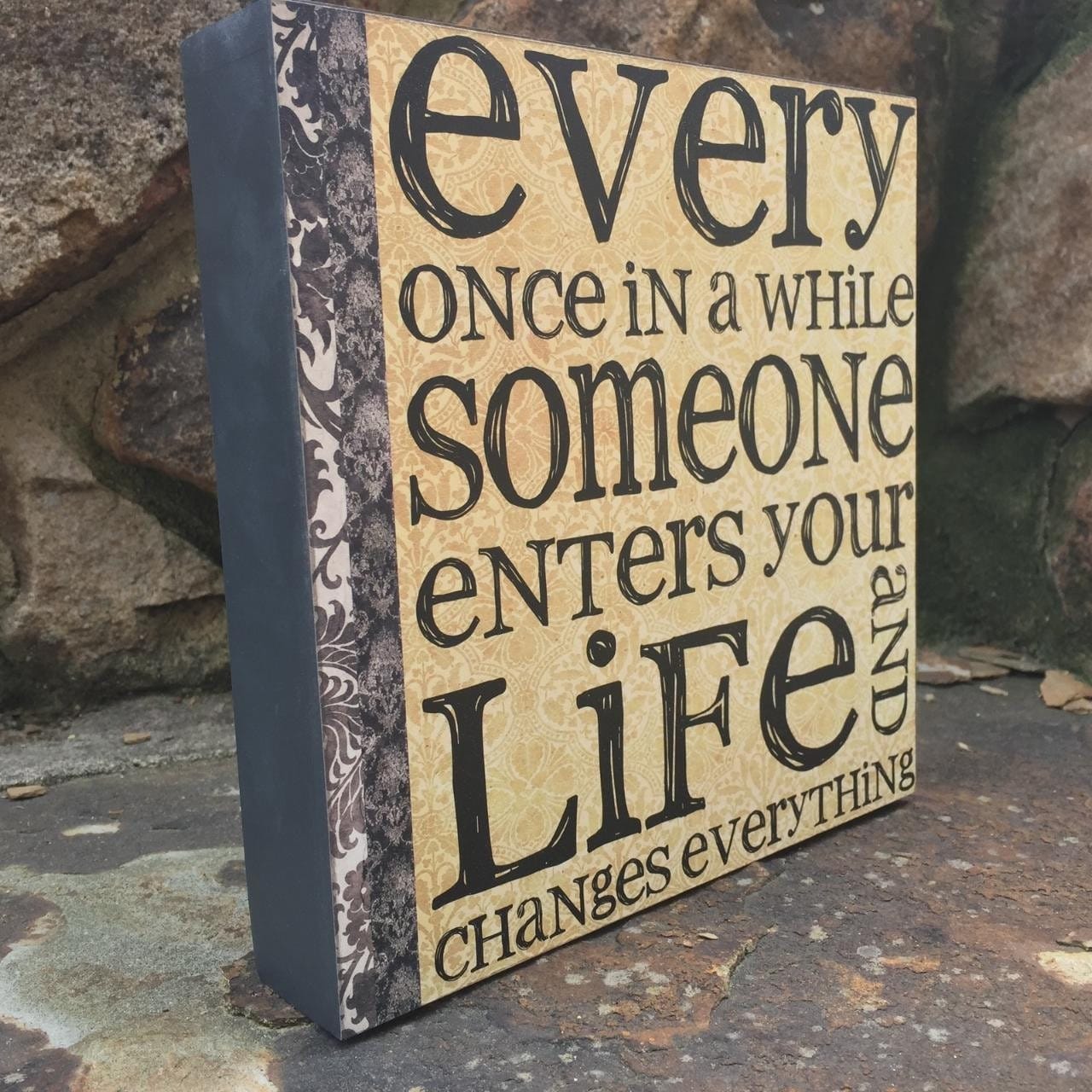 Quote print Word art Wooden sign with quote Inspirational home