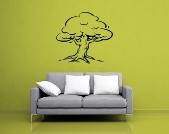 Oak tree wall decal | Etsy