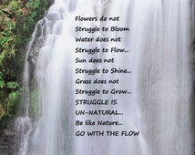 Popular items for go with the flow on Etsy