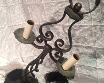 Items similar to hand forged iron table lamp on Etsy