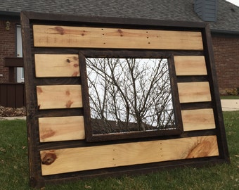Rustic cabin mirror | Etsy