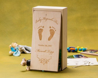Footprints box | Etsy