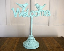 Popular items for cast iron welcome sign on Etsy