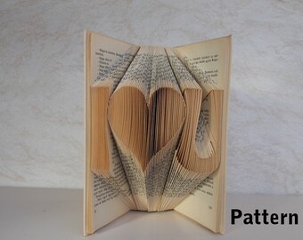Folded Book Pattern , tutorial I Love You/ Valentine's day / Pattern ...