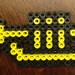 8-bit perler bead brass Instruments Trumpet by Mattsterpieces