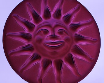 Items similar to Stained Glass Sun and Moon Face on Etsy