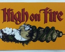 High On Fire Band Weatherproof Decal Car Window Bumper Laptop Sticker 5 ...