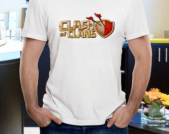 Clash of Clans Tshirt, 100% cotton Unisex adults Tshirt