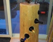 Popular items for log wine rack on Etsy
