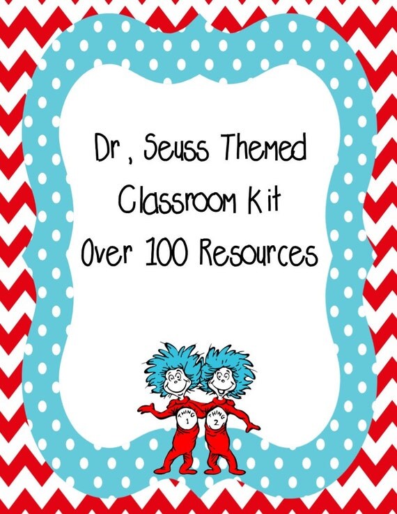 Dr. Seuss Classroom Decor Kit by Sarahelizabeth831 on Etsy