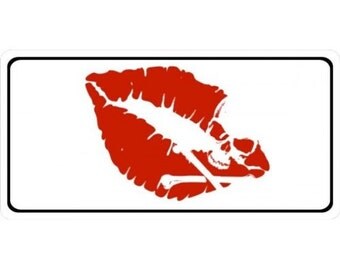 Lips license plate | Etsy