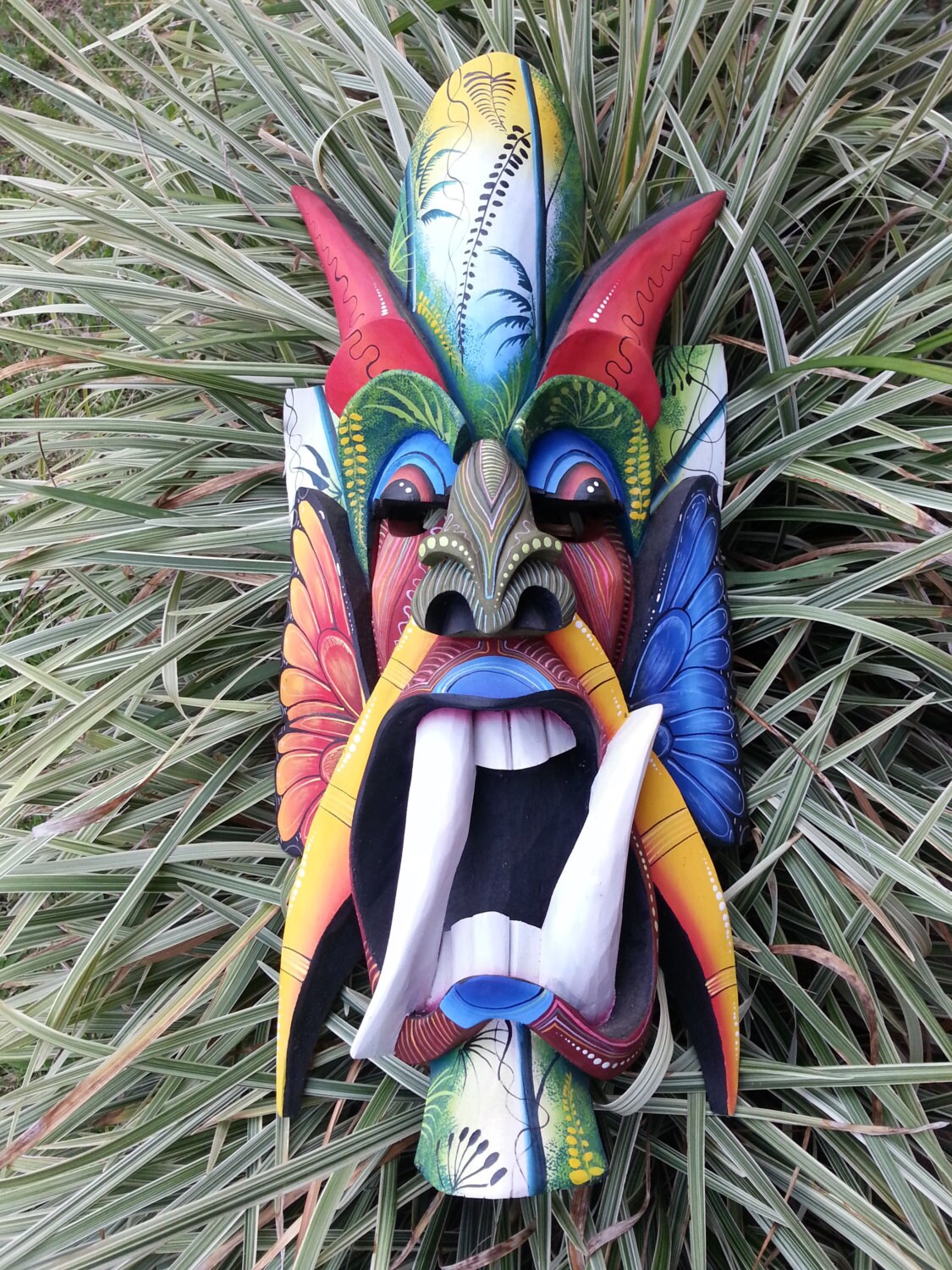 Borucas mask Costa Rican indigenous tribe от CostaRicanCrafts